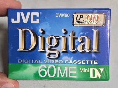 New JVC DVM60 Digital Video Cassette 60ME Mini DV Sealed 90 Minute LP ...