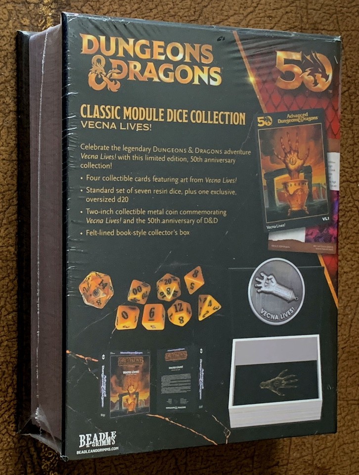 Dungeons & Dragons Vecna Lives! Classic Greyhawk Module Dice Collection ...