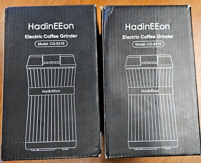 2x HadinEEon Electric Coffee Grinder Mill Model CG-8316 Push Button Lid ...