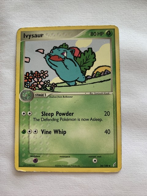 Pokémon TCG Ivysaur EX Crystal Guardians 34/100 Regular Uncommon for ...