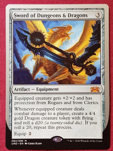 Magic The Gathering UNSANCTIONED SWORD OF DUNGEONS & DRAGONS artifact ...