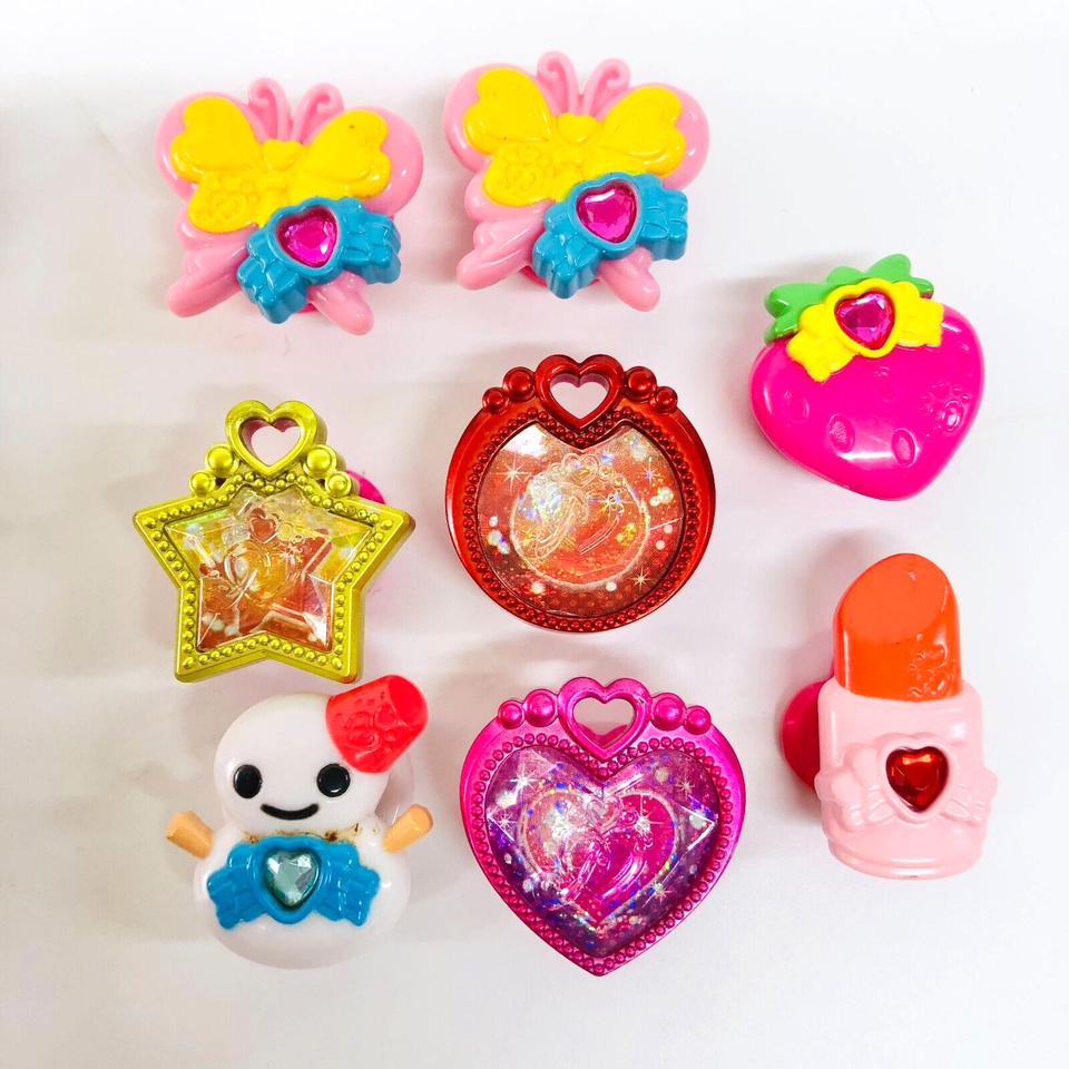 Glitter force Smile Precure Girls Toy Set Pact Compact Charm Decor ...