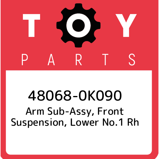 48068-0K090 Toyota Arm sub-assy, front suspension, lower no.1 rh ...