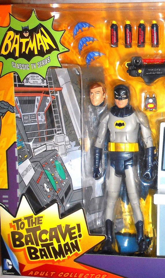 Batman classic TV series BATCAVE Adam West batcomputer 1966 mattel dc ...