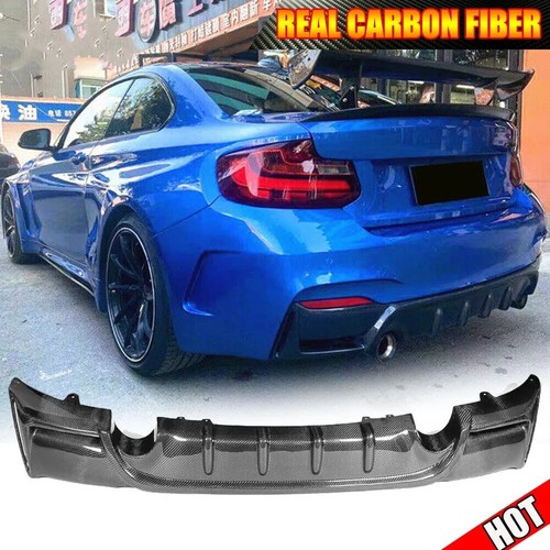 Fits BMW F22 F23 M240i M Sport 14-17 Rear Bumper Diffuser Lip Chin REAL ...
