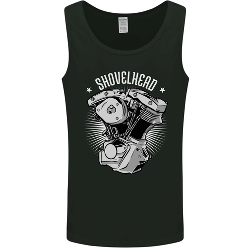 Shovelhead Motorcycle Engine Biker Mens Vest Tank Top | eBay UK