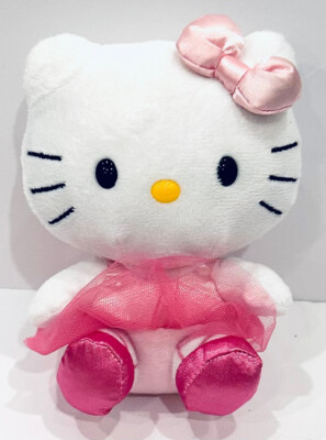 TY Hello Kitty Sanrio Pink Tutu Ballet Dancer 6" Ballerina Plush Beanie ...