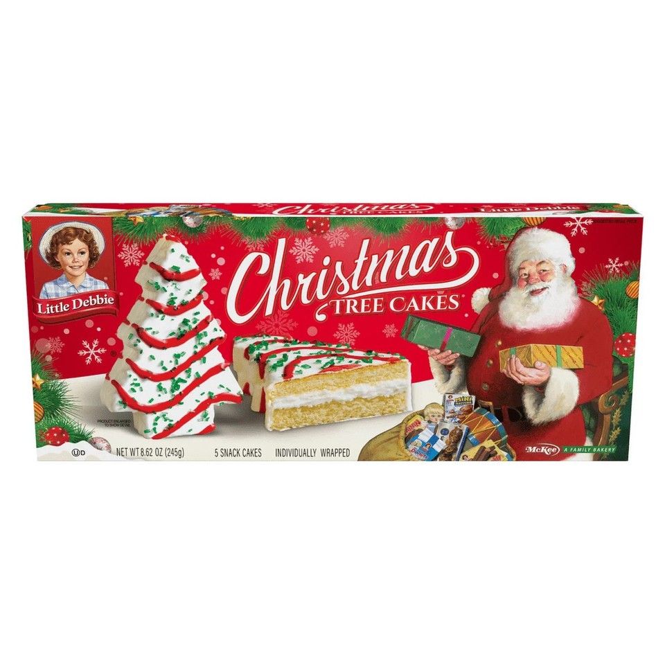6 Boxes Little Debbie Vanilla Christmas Tree Cakes 5 Cakes per Box ...