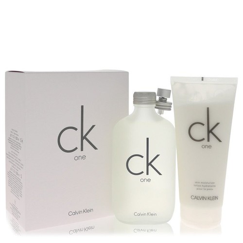CK ONE by Calvin Klein Gift Set 6.7 oz EDT Spray 6.7 oz Body Lotion For ...