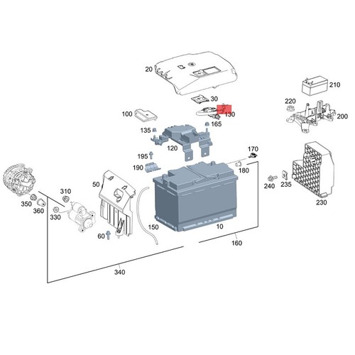 NEW FOR Mercedes-Benz Battery Sensor GLB 200 CLA260,A Class W177 OEM ...