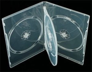 10 x 4-Way Clear DVD-CD-Blu-ray Case – 14 mm Spine Clear Cases for 4 ...
