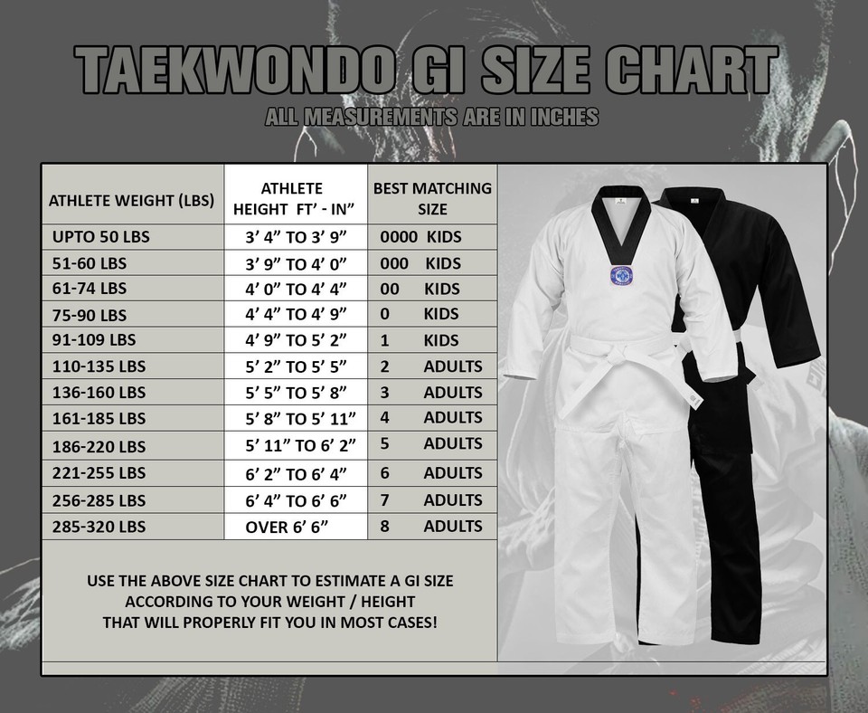 TRUESAGA Regular Taekwondo Gi Pull Over Uniform 8 Oz Cotton Poly Light ...