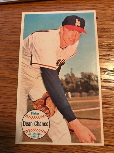 1964 Topps Giants #16 Dean Chance Pitcher Los Angeles Angles Baseball ...