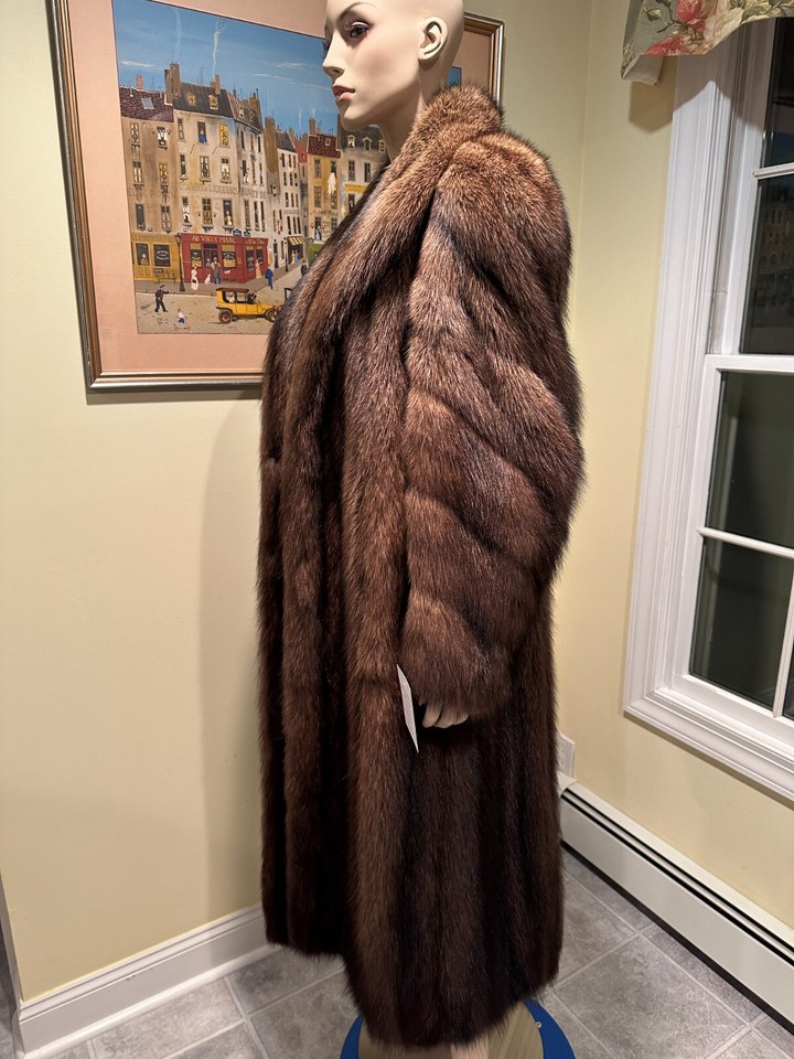 New! $100,000 Christian Dior Long Fisher / Russian Sable Real Fur Coat ...