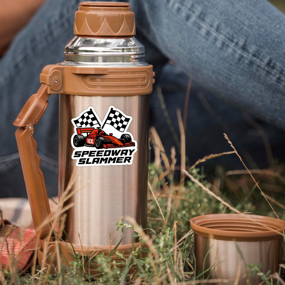Speedway Slammer Sticker Decal Trump Sticker Water Bottle Notebook ...