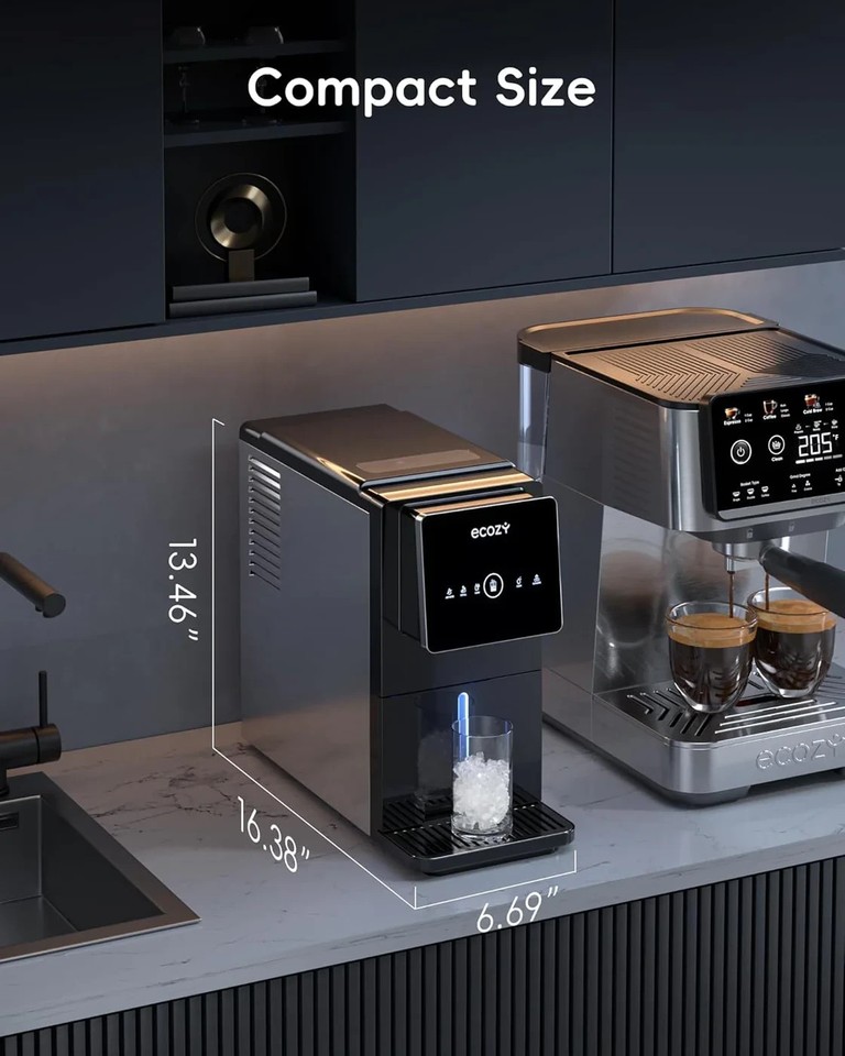 ecozy Mistalo Drop Slim Nugget Ice Maker Dispenser Countertop IM-ND332C ...