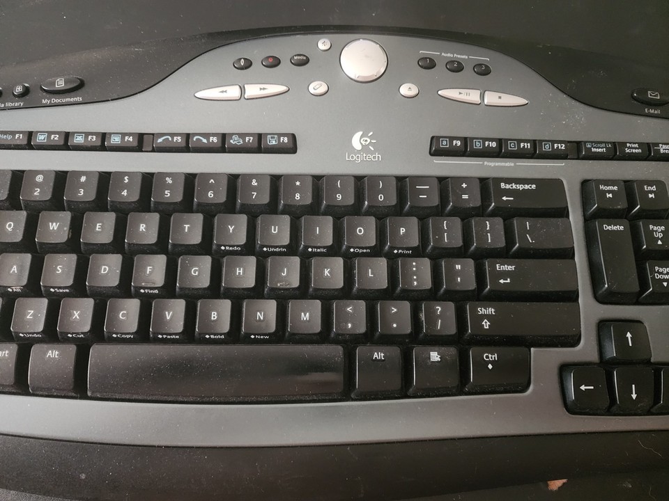 Logitech KEYBOARD CORDLESS WIRELESS Model# Y-RR54 | eBay