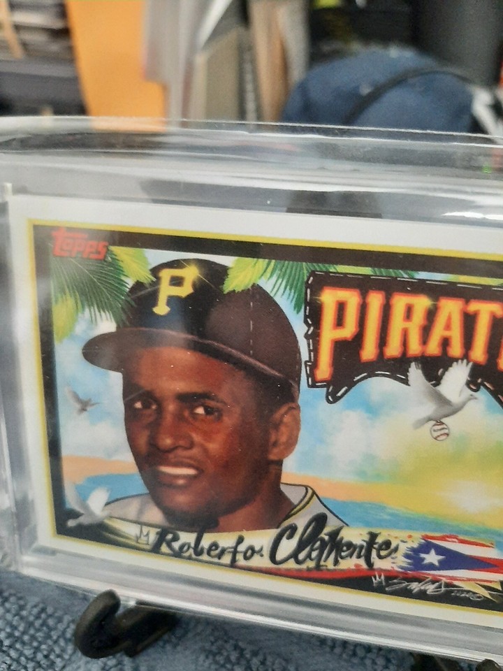 2020 Topps Roberto Clemente Project 2020 Pirates Puerto Rican Flag | eBay