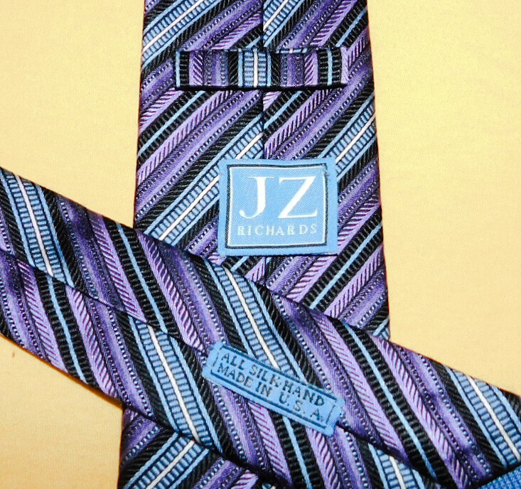 J.Z.RICHARDS MADE IN U.S.A. MULTI COLOR STRIPED TIE - TIES - DESIGNER ...