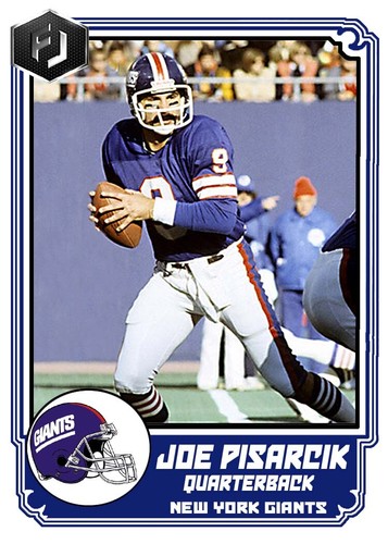 ACEO JOE PISARCIK NEW YORK GIANTS CUSTOM HAND MADE ART CARD | eBay