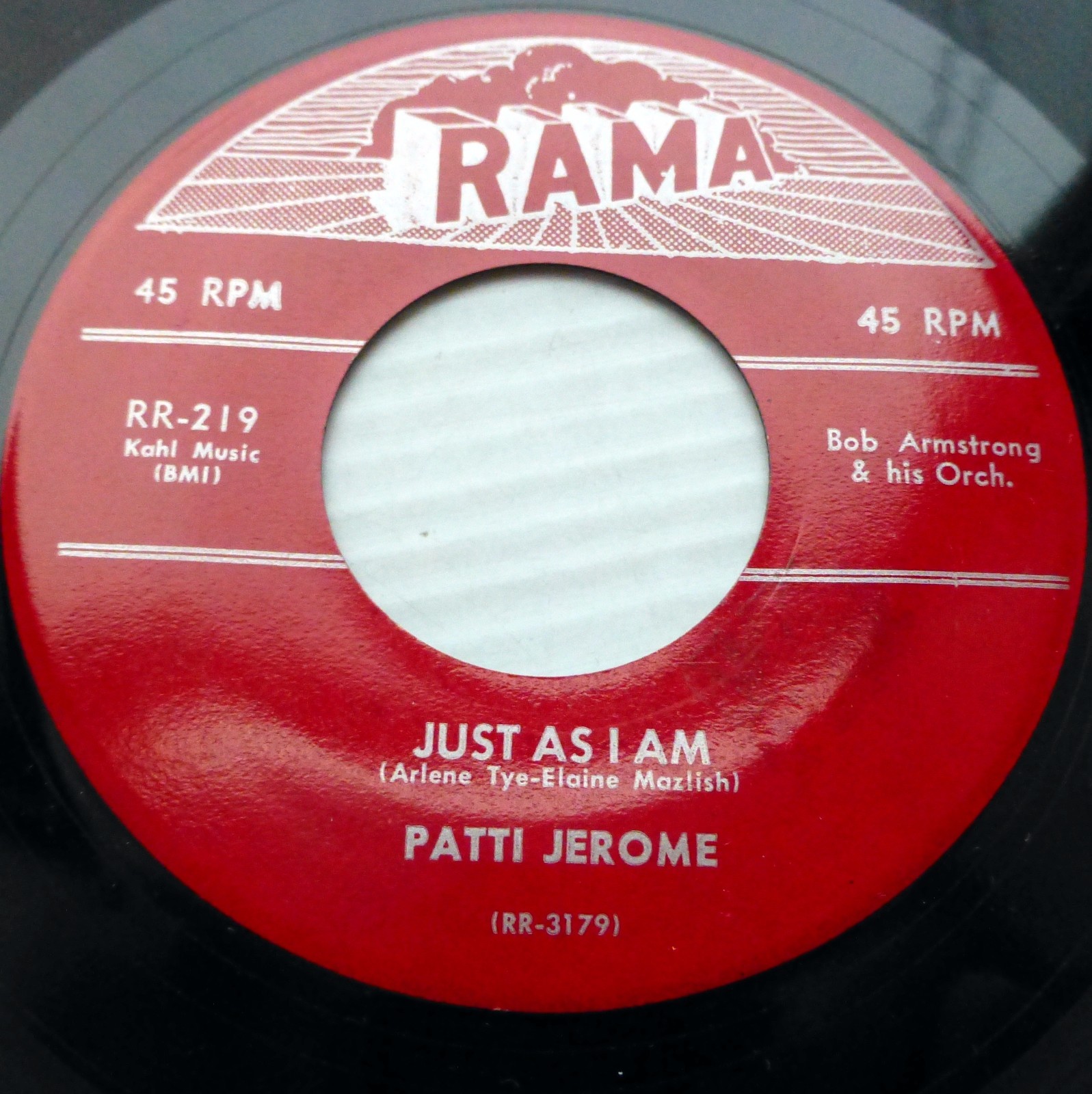 PATTI JEROME pop 45 My doggie wag his tail / Just as I am RAMA Promo ...