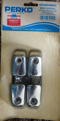 Perko 1308-DP2-CHR Bow Chocks for 1/2" Rope | 1308DP2CHR | 0085226394201