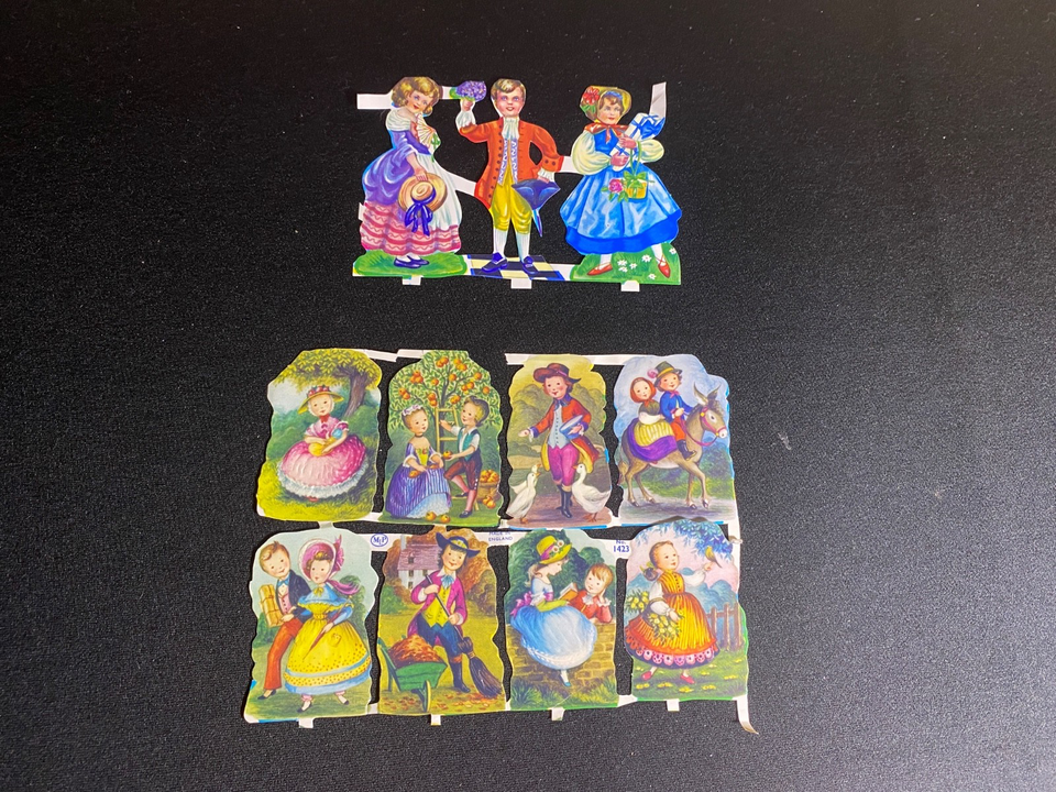 Victorian Children Die Cut Scrap Angel MLP Scrapbook Nursery Rhyme ...