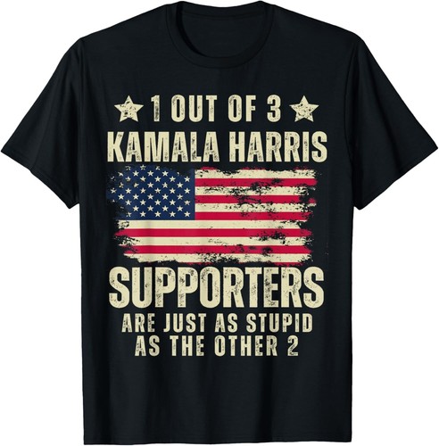 Funny Anti Kamala Harris Stupid Joke American Flag USA Humor Gift ...