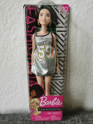 Barbie Fashionistas 2018 #110 FBR37 FXL50 Los Angeles Glitter Dress ...