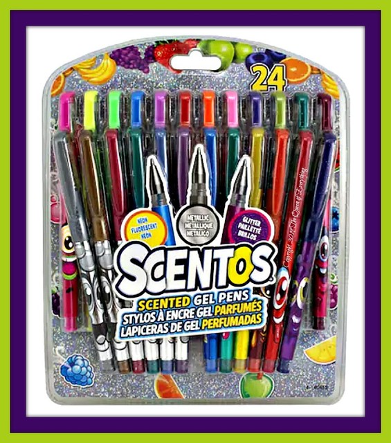 Scentos 24 Pack Scented GEL Glitter Pens Scented Pencils Season 1 ...