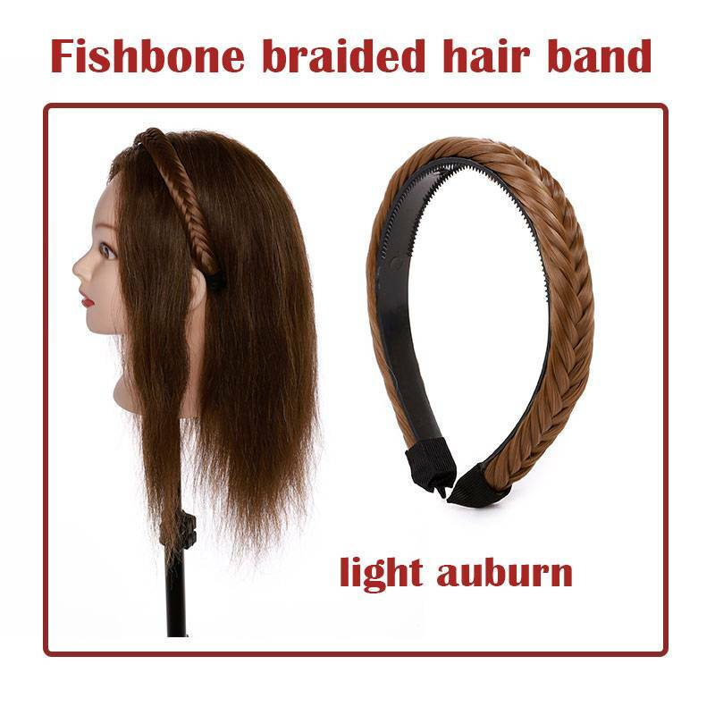 US Synthetic Hair Band Plaited Plait Elastic Bohemia Braided Headband ...