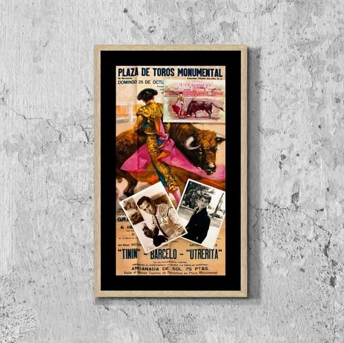 Plaza De Toros Monumental Spanish Bull Run Poster, Spain Poster ...