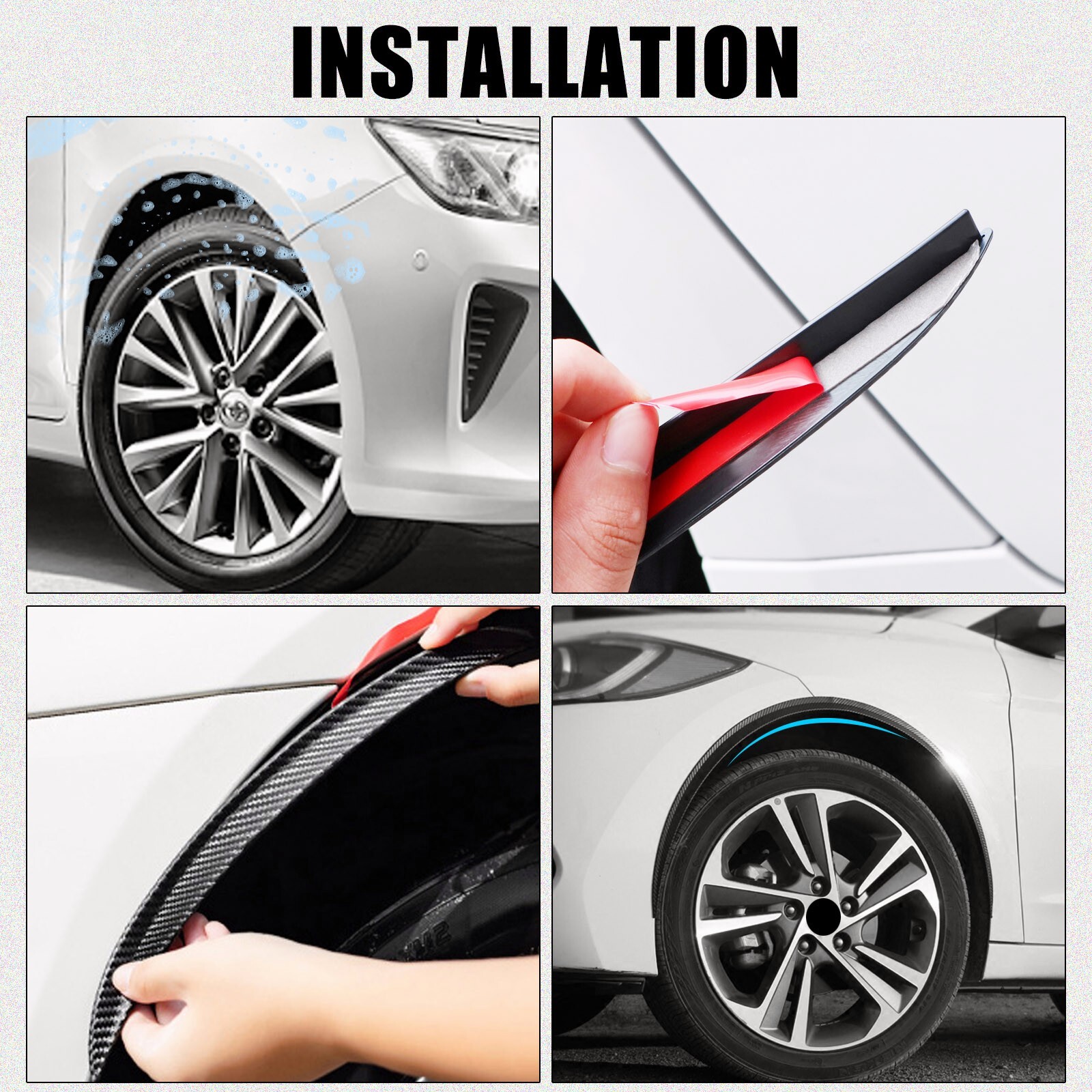 For Mercedes-Benz A B C E S GLA GLC GLE AMG Carbon Fender Mud Flap ...