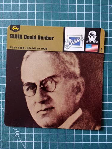 Fiche Auto circa 1978 12x12,5cm David Dunbar Buick | eBay