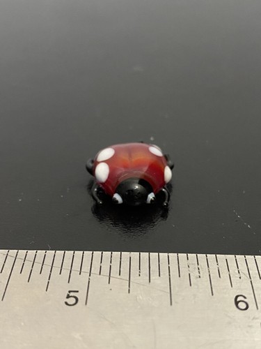 Hand Blown Glass Figurine Collectibles Handmade Miniature Ladybug Lady ...