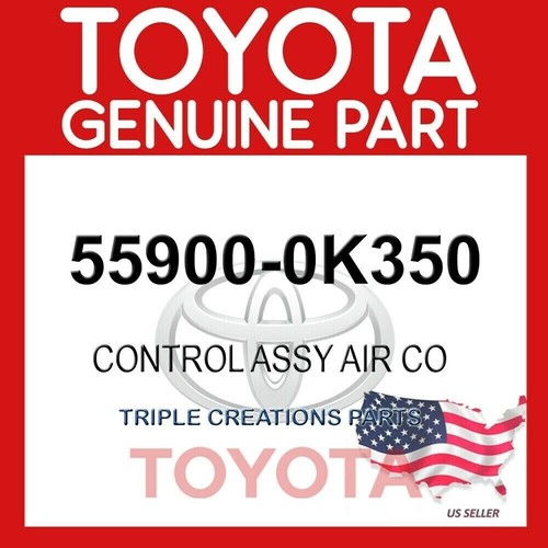 GENUINE Toyota 55900-0K350 CONTROL ASSY, AIR CONDITIONER 559000K350 OEM ...