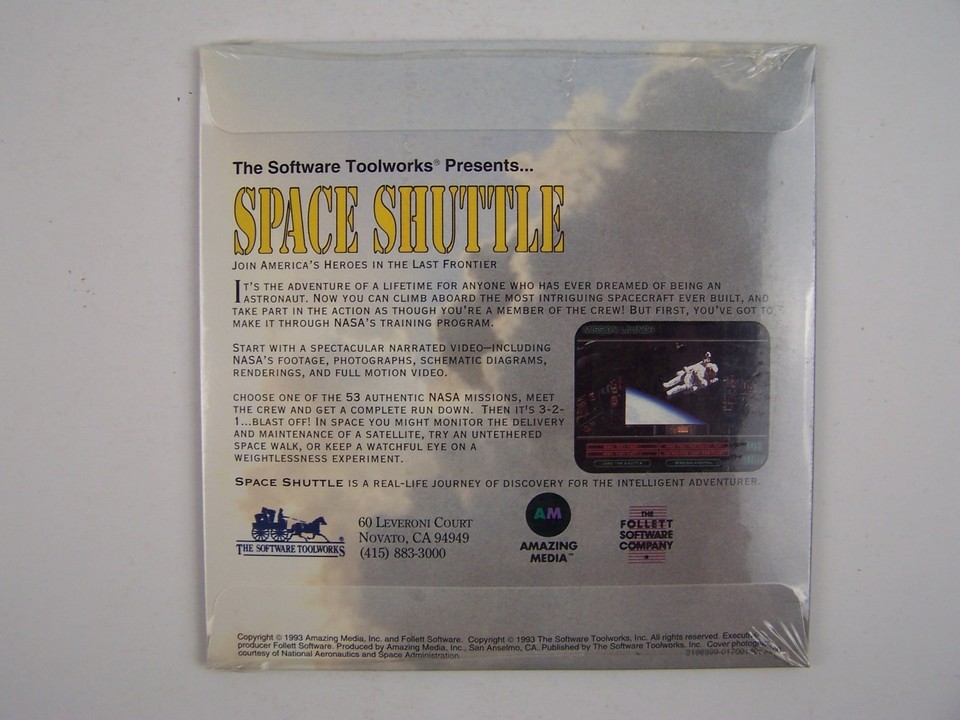 The Software Toolworks Presents Space Shuttle PC CD New Sealed | eBay