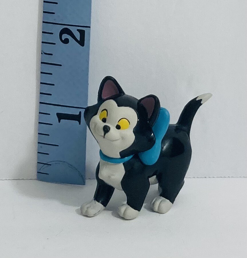 Disney Pinocchio Tuxedo Cat FIGARO Minnie Mouse Pet PVC Figure Cake ...