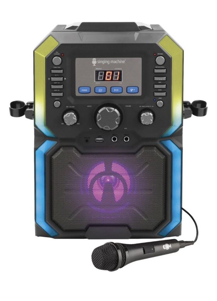 The Singing Machine SML385UBK Bluetooth Karaoke System - Black - Used ...