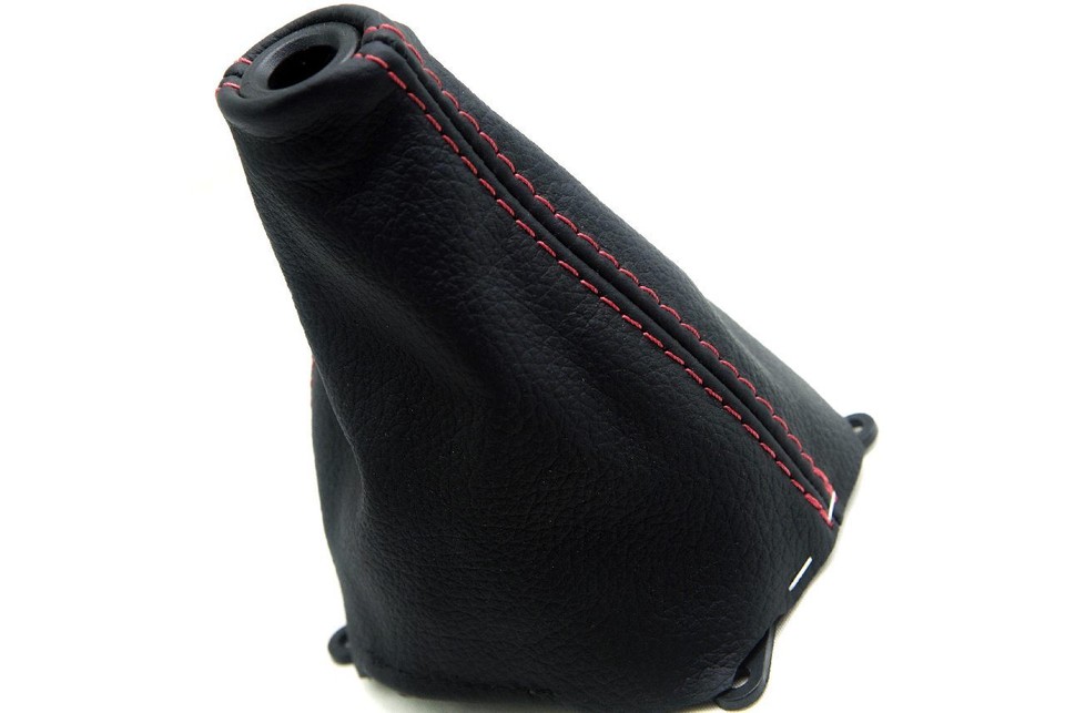 Manual Shift Boot Leather Synthetic for Honda Civic Si 06-11 Red Stitch ...
