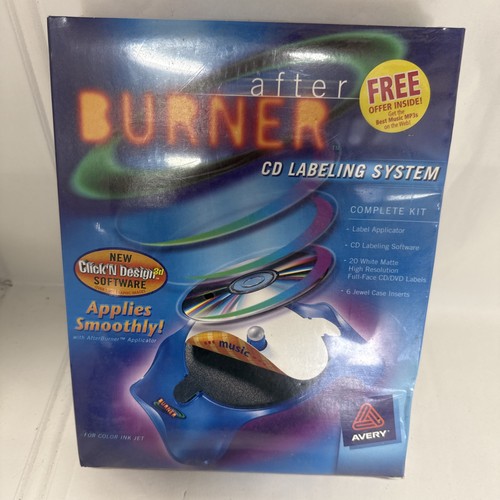 Avery 8831 AfterBurner CD Labeling System Complete Kit SEALED for Color ...