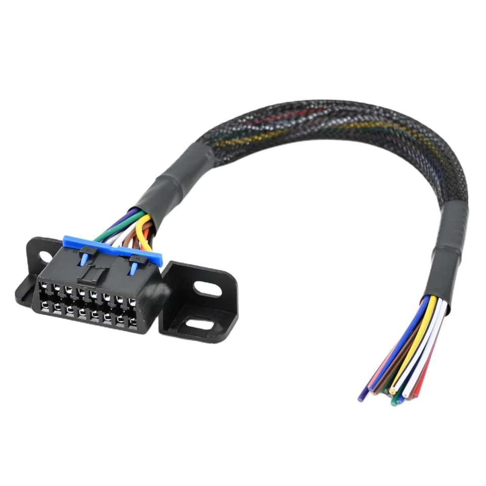 16 Pin J1962F OBD2 Female Connector to Open Cable OBDII Dash Port ...