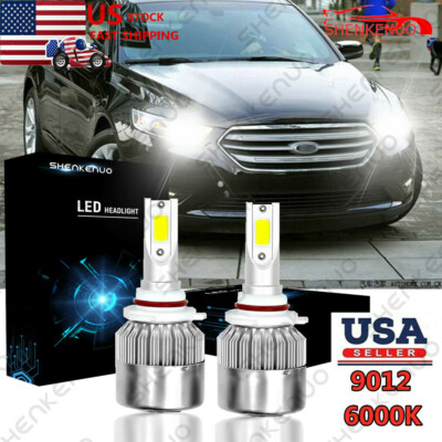 200W 9012 LED Headlight Kit for Ford Taurus 2013-2015 Edge 2011-2014 Hi ...