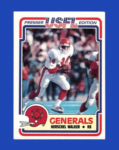 1984 Topps Usfl Set-Break # 74 Herschel Walker Xrc EX-EXMINT *GMCARDS ...