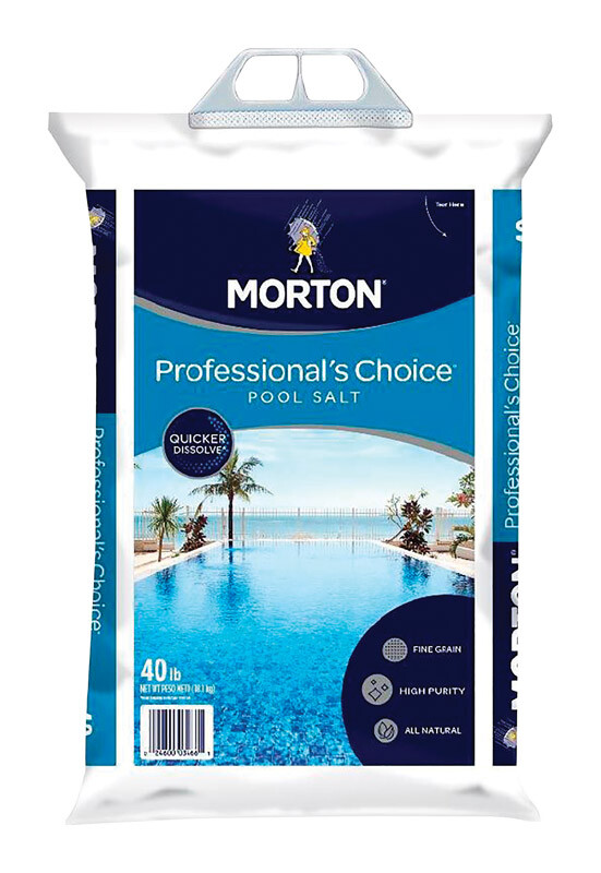 Morton 12466 Professionals Choice Granule Pool Salt 40 lb | eBay