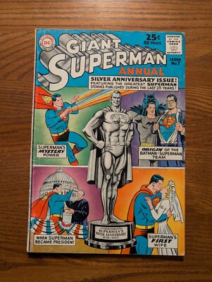 GIANT SUPERMAN ANNUAL #7 1963 DC SILVER AGE GIANT 84 PAGES NICE! | eBay