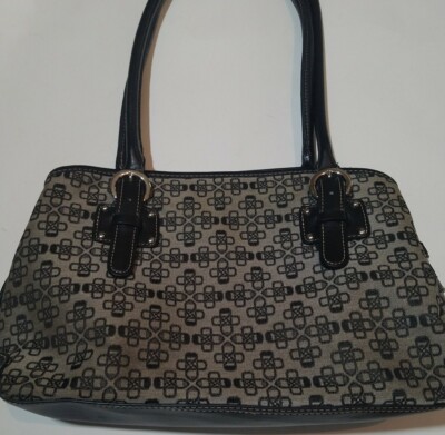 Croft And Barrow Design Small Black Handbag Purse Tote | eBay