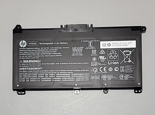 HP OEM BATTERY / MODEL HT03XL *Li-ion / 41.04Wh- P# L11421-1C6 * L11421 ...