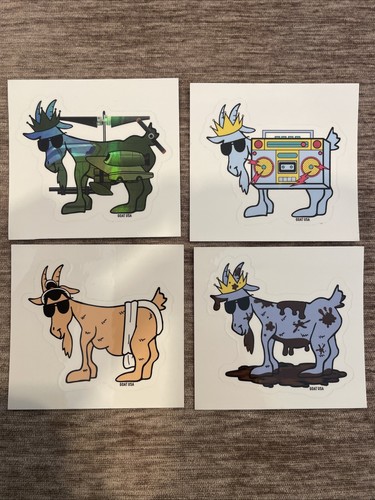 GOAT USA Stickers - RARE 4 Pack - Brand New & Limited GOAT USA Stickers ...