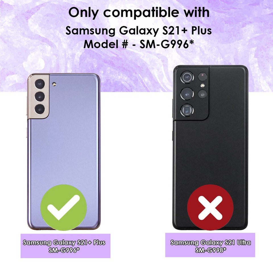 For Samsung Galaxy S21+ Plus Case, Tough Protective Back Cover, Pink ...